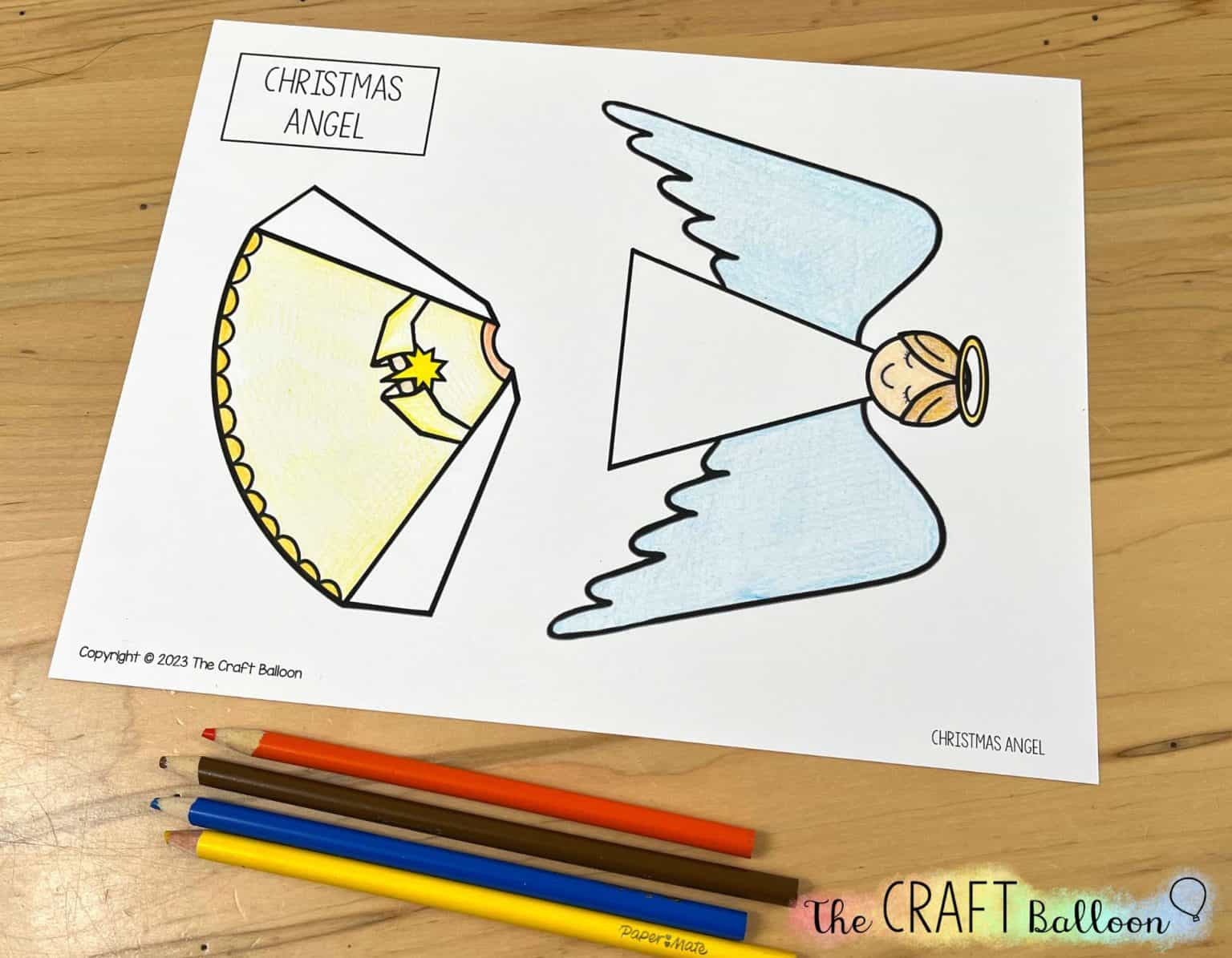 Christmas Angel Tree Decoration - The Craft Balloon