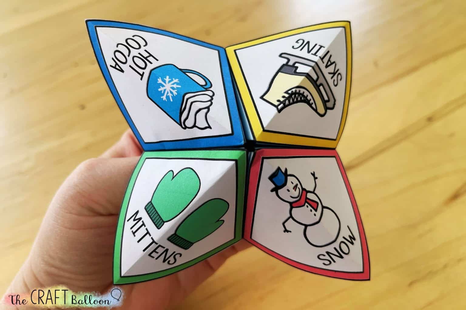 Christmas Fortune Teller (Cootie Catcher) - The Craft Balloon